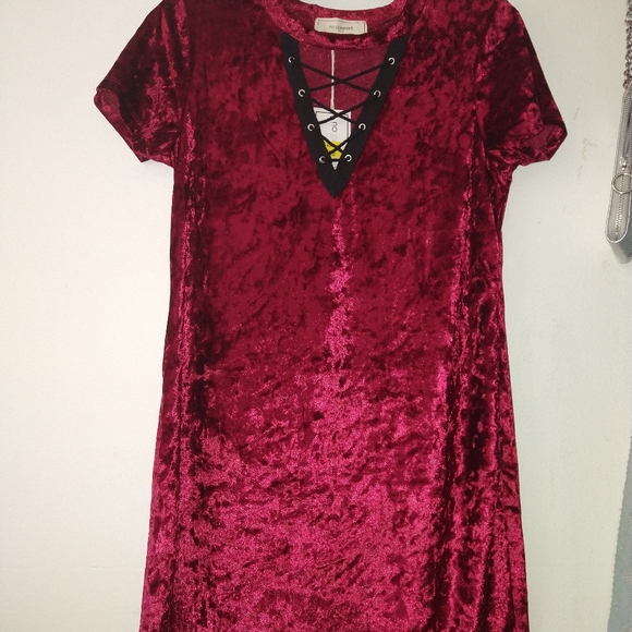 Dresses | Super Cute Velvet Mini Dress | Poshmark